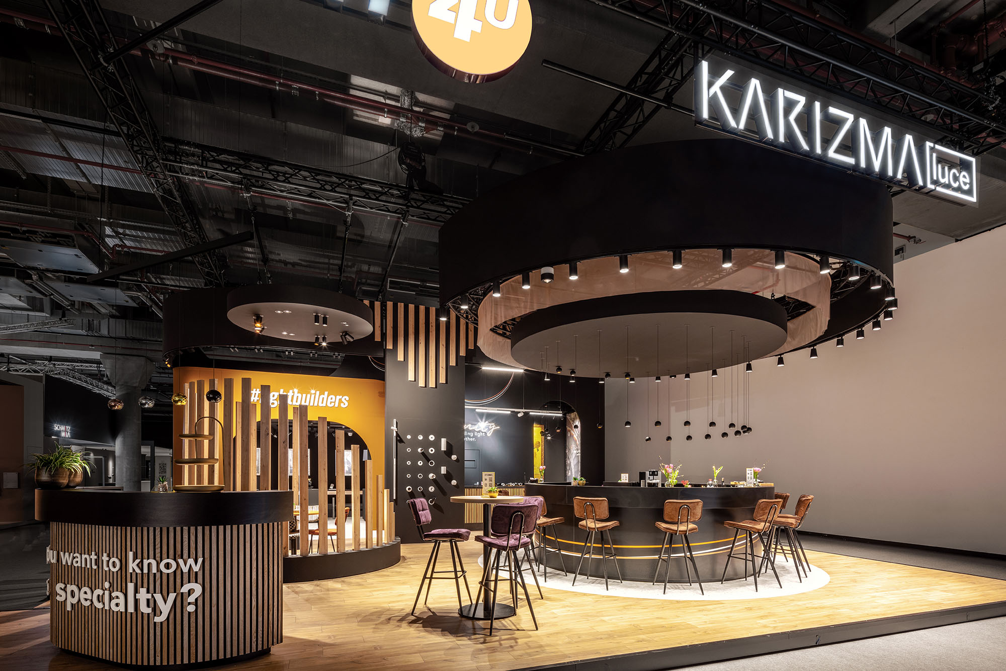 Standbuilding for Karizma Luce & Light4U | Light + Building Frankfurt | KOPexpo